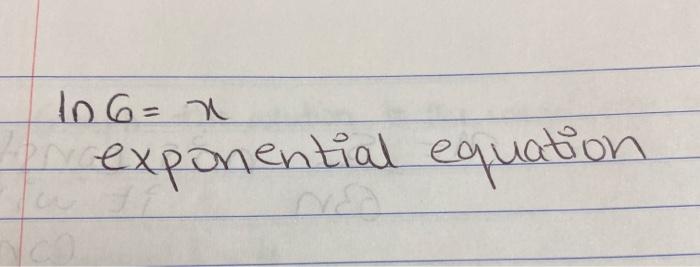 Solved 106 = 1 exponential equation | Chegg.com