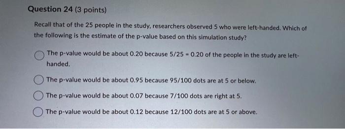 Solved Questions 23-24 concern the following scenario. The | Chegg.com
