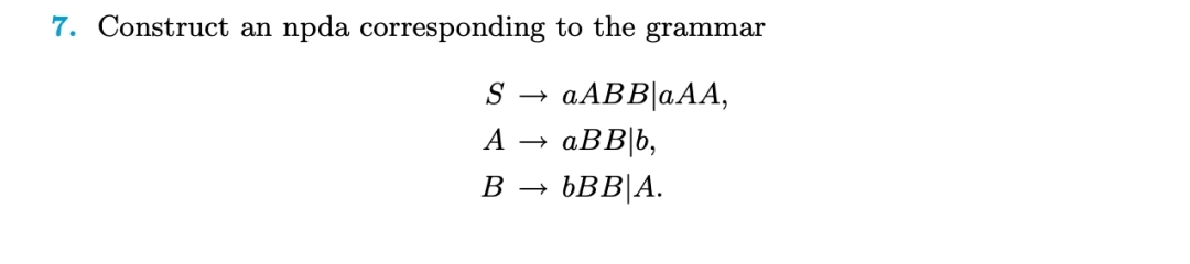 Construct an npda corresponding to the | Chegg.com