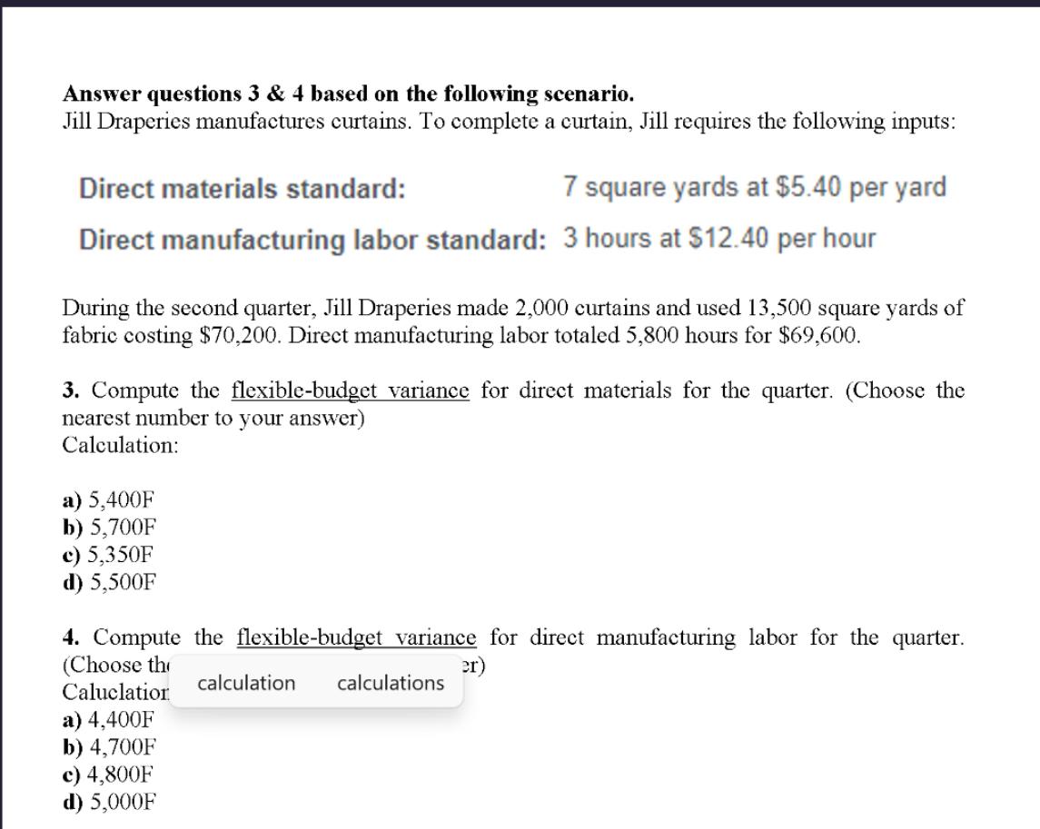 Solved Answer questions 3&4 ﻿based on the following | Chegg.com