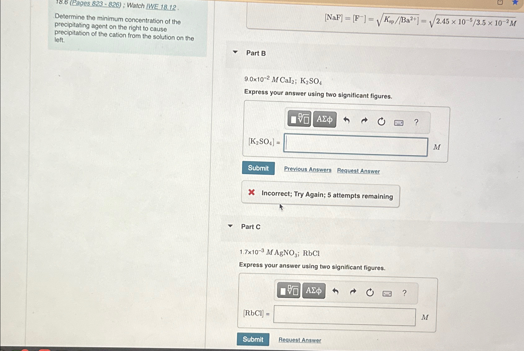 Solved 18.6 (Pages 823-826); Watch IWE 18.12.Determine the | Chegg.com