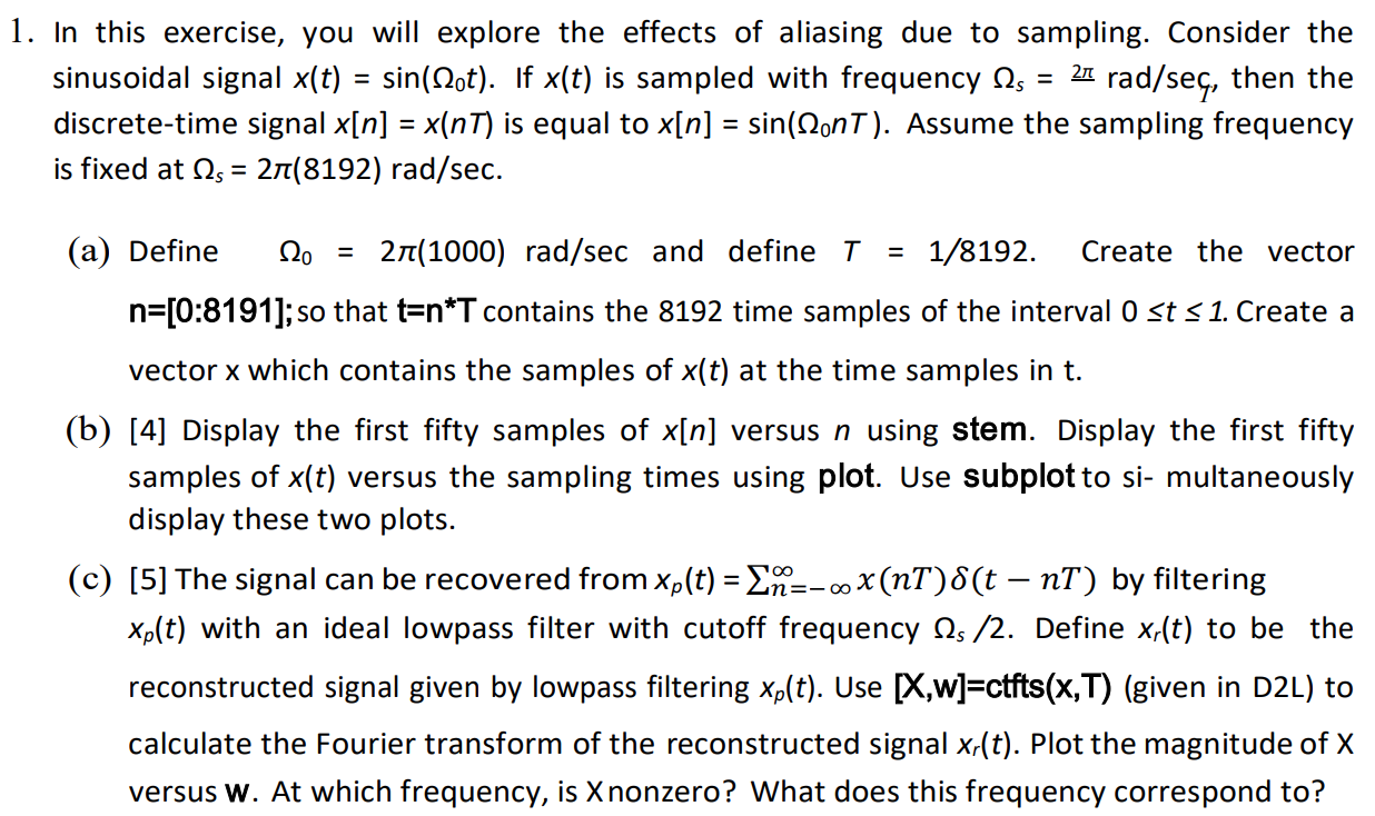 In this exercise, you will explore the effects of | Chegg.com