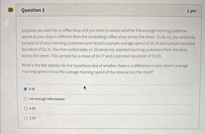 Solved Suppose you work for a coffee shop and you want to | Chegg.com