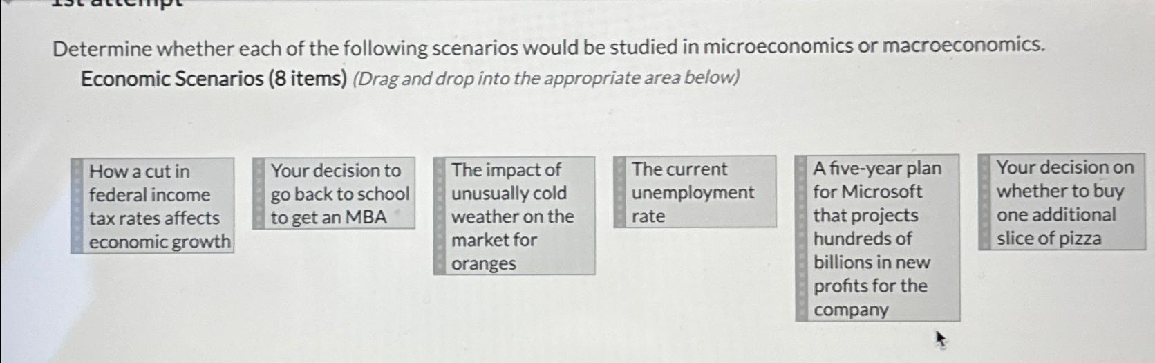 Solved Determine whether each of the following scenarios | Chegg.com
