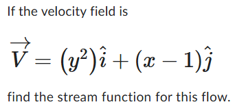 If ﻿the velocity field | Chegg.com