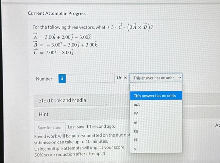 Solved Current Attempt in Progress For the following three | Chegg.com