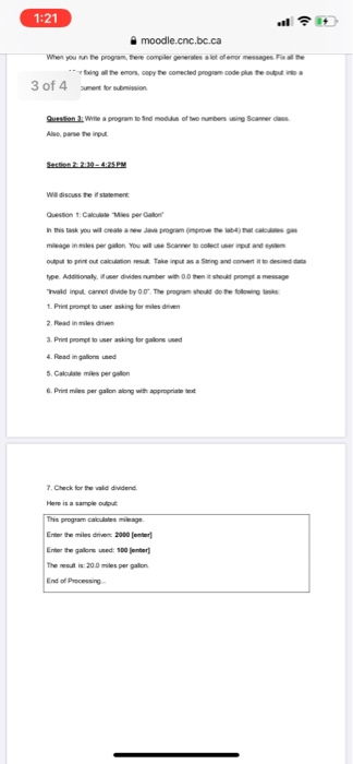 Solved 1:19 moodle.cnc.bc.ca Guston: Wie a program to find | Chegg.com