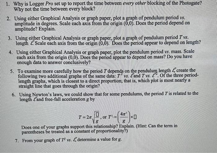 DATA TABLE Part I Amplitude Part II Length Part III | Chegg.com