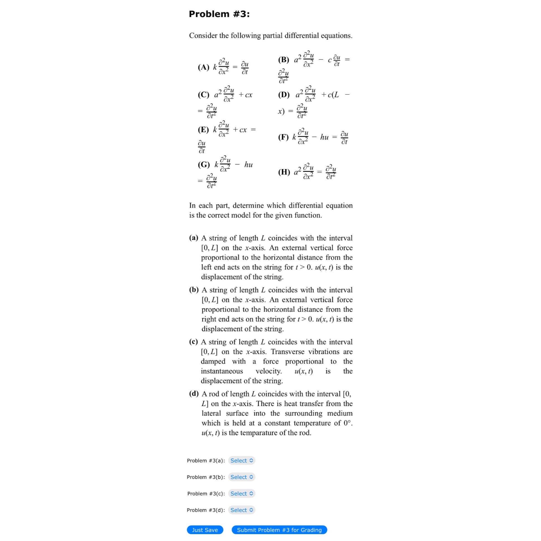 Solved Problem #3:Consider the following partial | Chegg.com