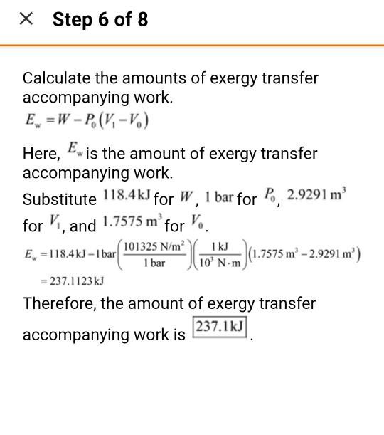 Solved X Chapter 7 Problem 28P Applying the Exergy Balance: | Chegg.com