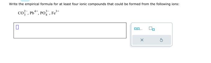 Solved CO32−,Pb4+,PO43−,Fe3+ | Chegg.com