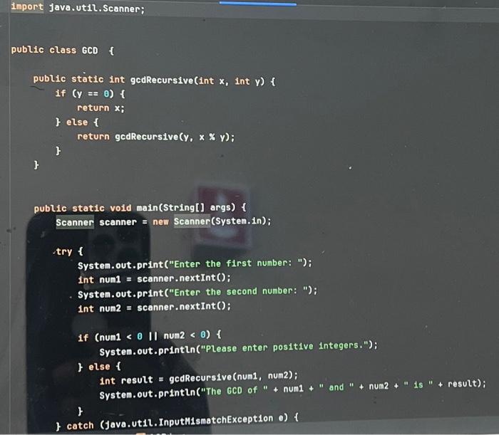 Solved CSC230The greatest common divisor (GCD) of two or | Chegg.com