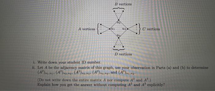 Solved 5. A graph consists of vertices and edges that join | Chegg.com
