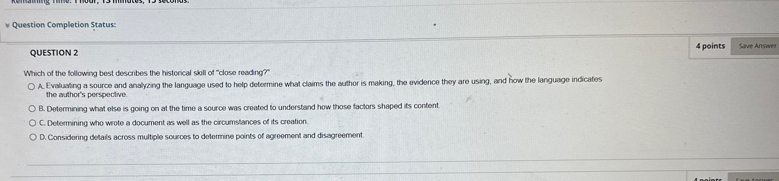 Solved Question Completion Status:QUESTION 24 ﻿pointsWhich | Chegg.com