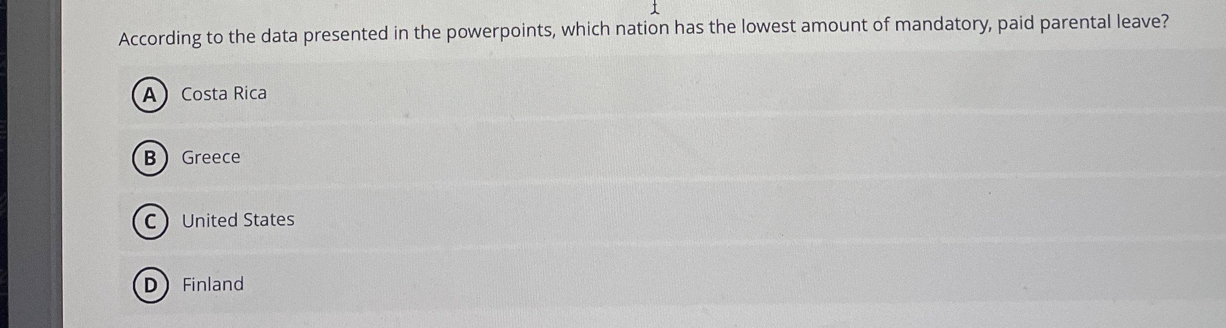 Solved According to the data presented in the powerpoints, | Chegg.com