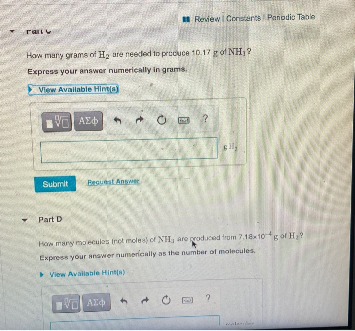 Solved Review | Constants 1 Periodic Table raru How many | Chegg.com