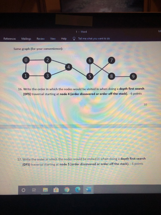 Solved 1 Word References Mailings Review View Help Tell Me