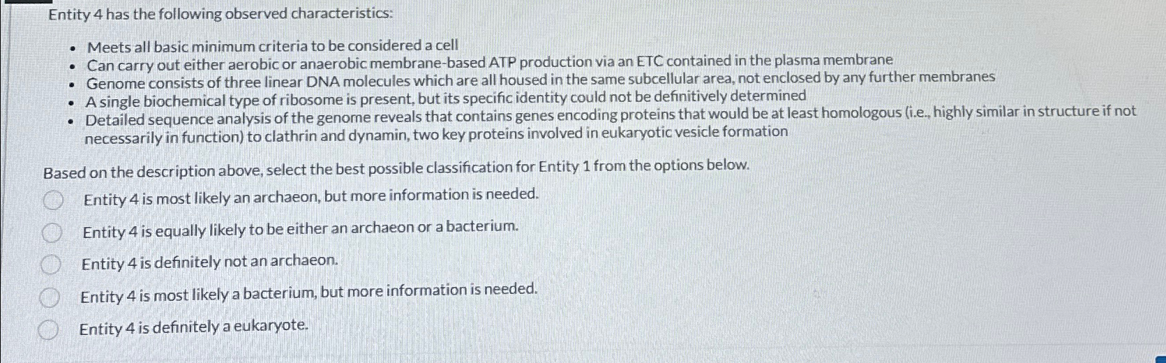 Solved Entity 4 ﻿has the following observed | Chegg.com