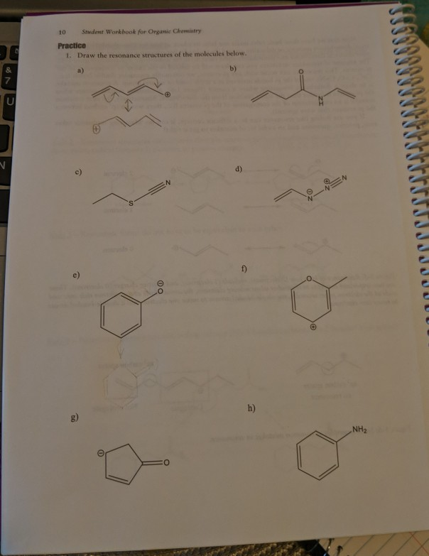 Solved 10 Student Workbook for Organic Chemistry Practice 1. | Chegg.com