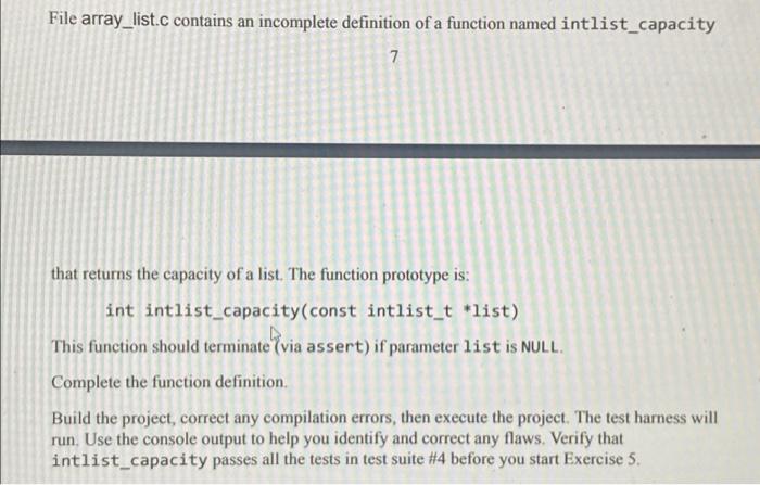 File array_list.c contains an incomplete definition | Chegg.com