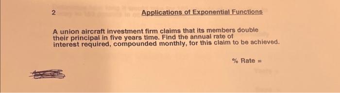 Solved A union aircraft investment firm claims that its | Chegg.com