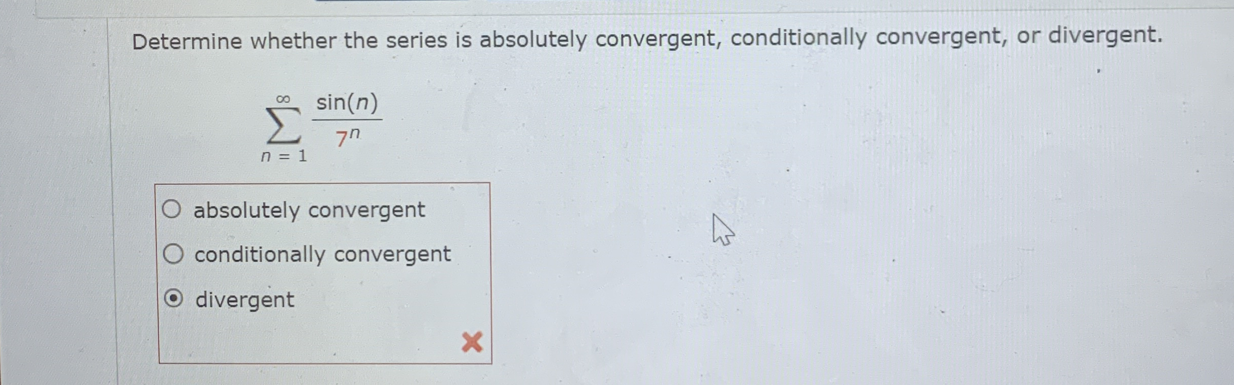 Solved Determine whether the series is absolutely | Chegg.com