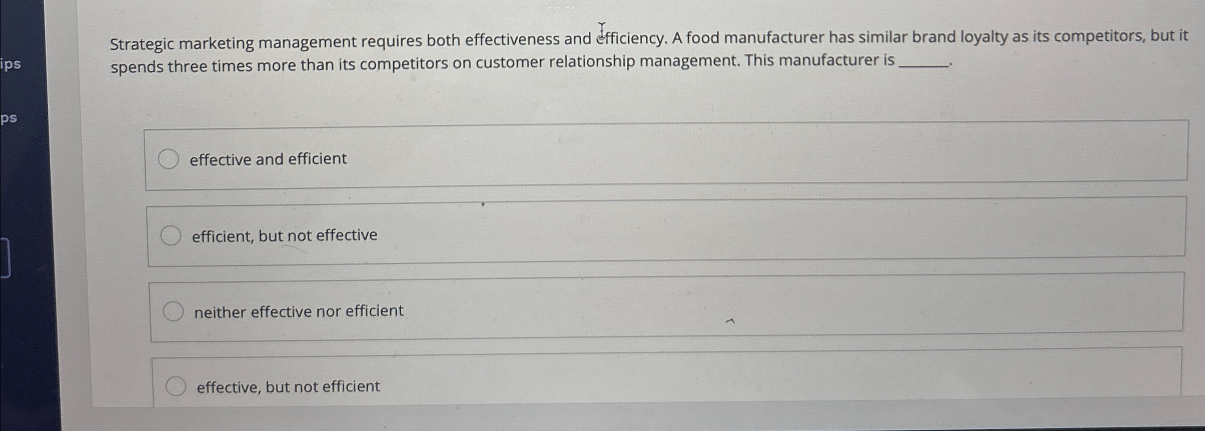 Solved Strategic marketing management requires both | Chegg.com