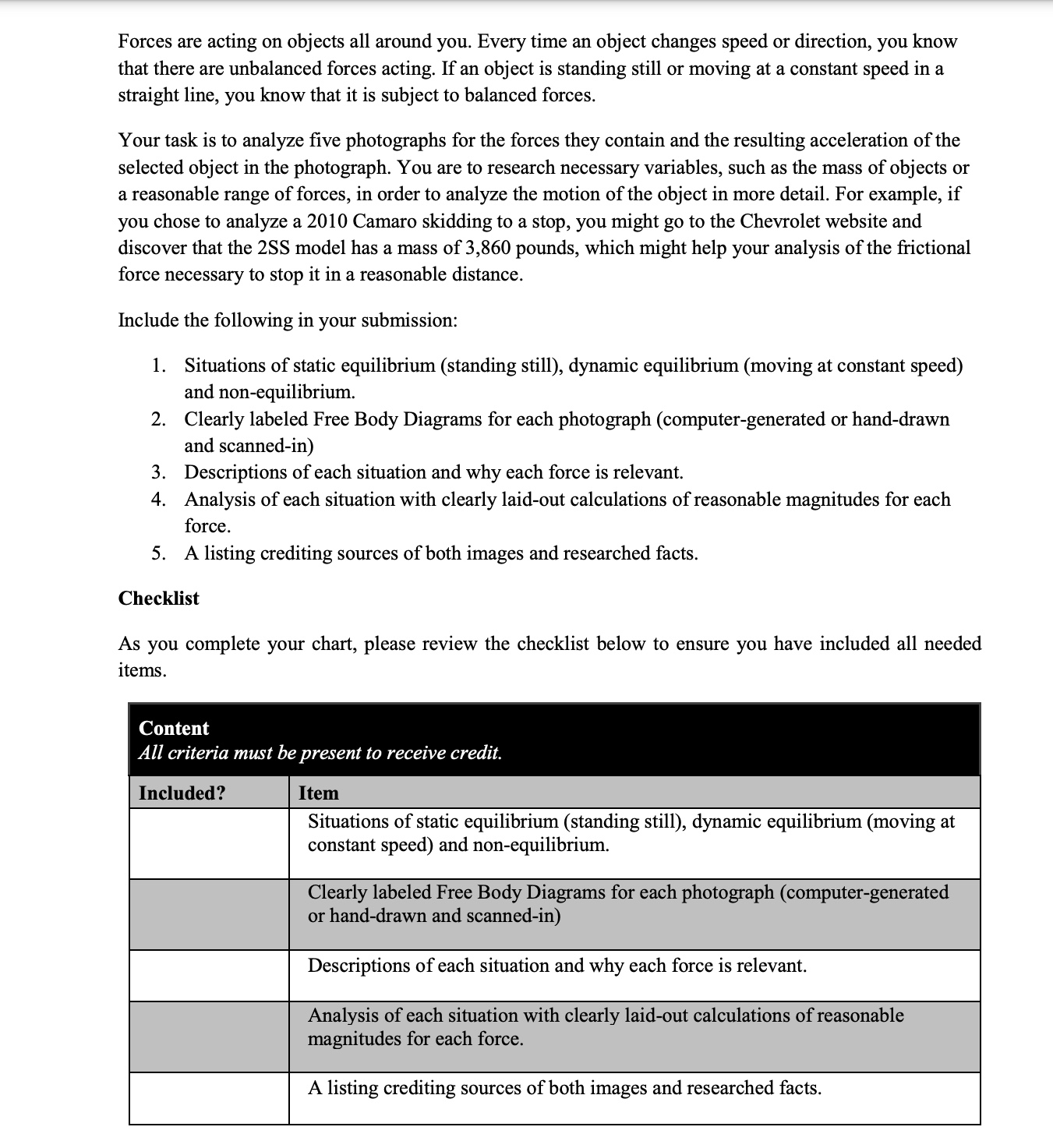 Solved Forces are acting on objects all around you. Every | Chegg.com