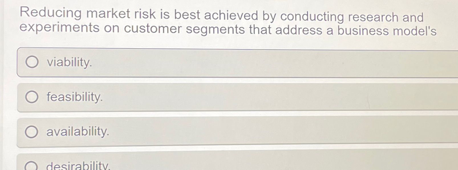 Solved Reducing market risk is best achieved by conducting | Chegg.com