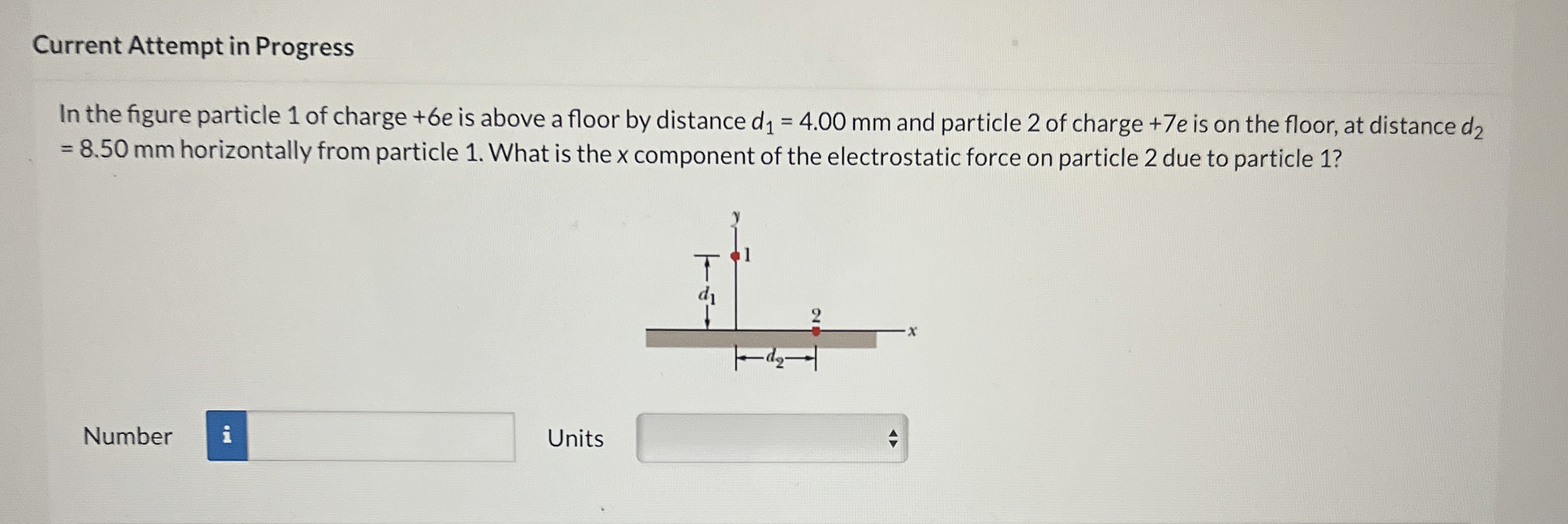 Solved Current Attempt in ProgressIn the figure particle 1 | Chegg.com