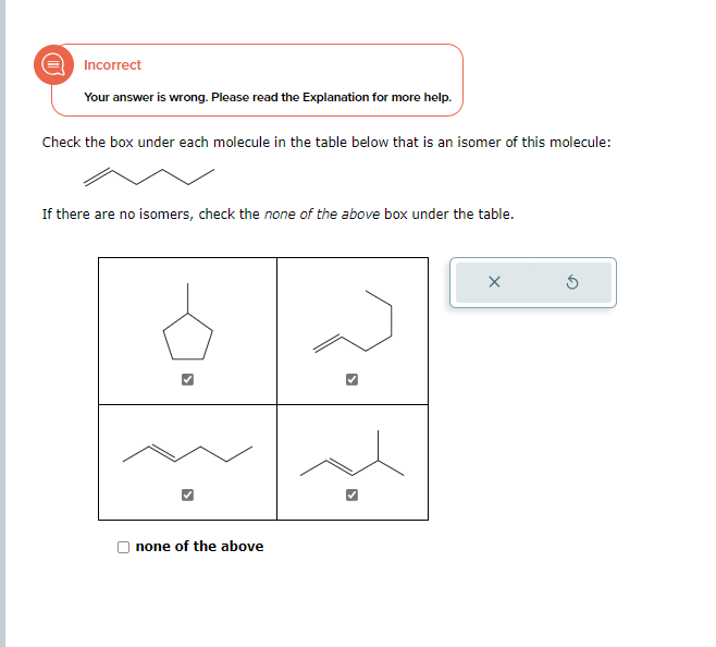 Solved IncorrectYour answer is wrong. Please read the | Chegg.com