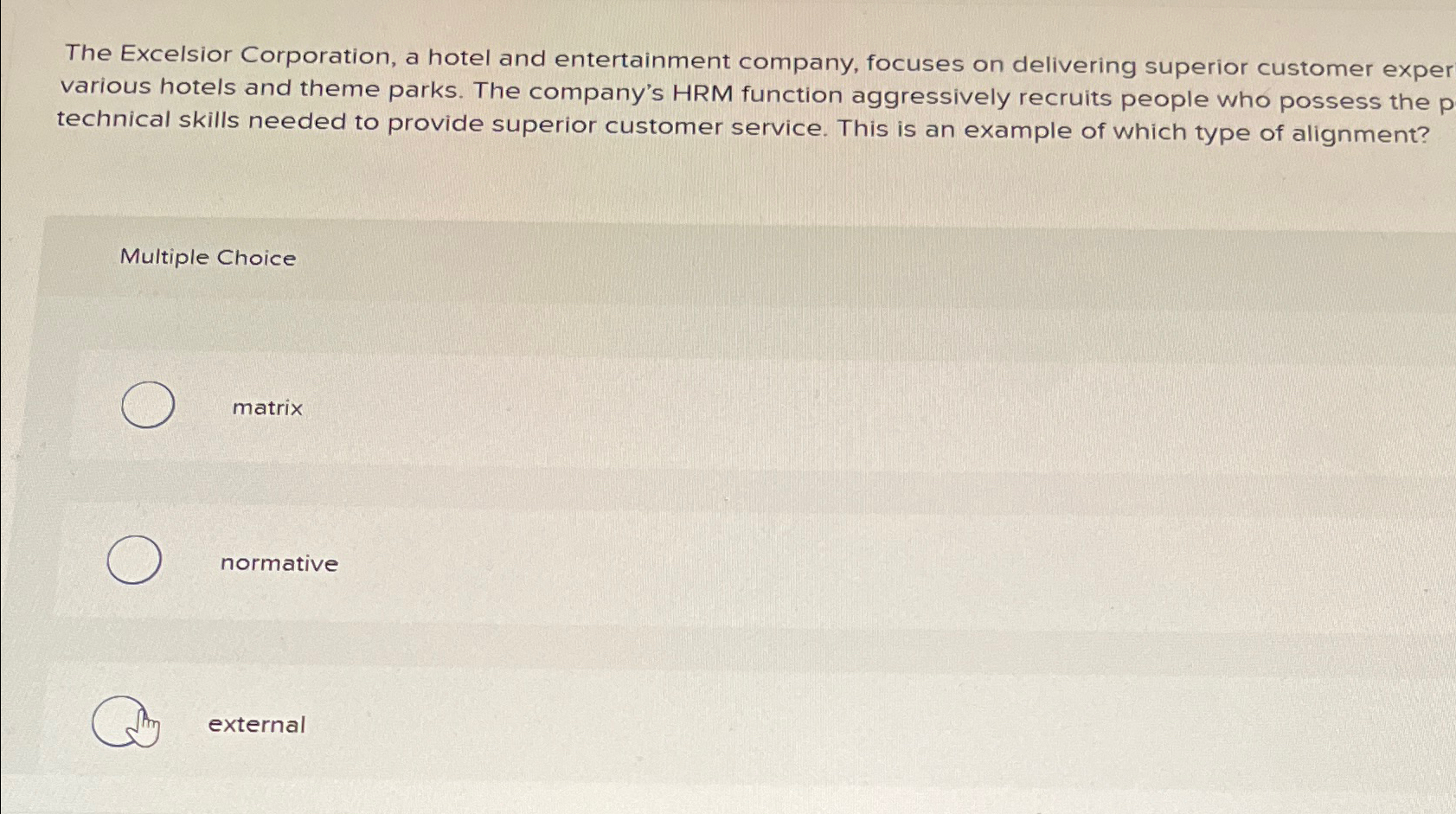 Solved The Excelsior Corporation, a hotel and entertainment | Chegg.com