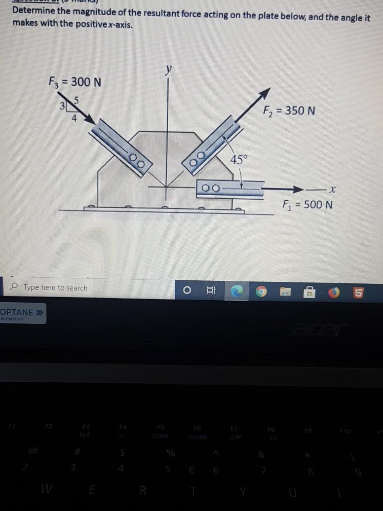 Solved Determine The Magnitude Of The Resultant Force Acting