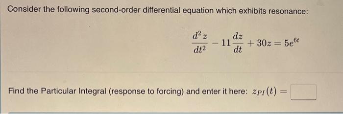 Solved Consider the following second-order differential | Chegg.com