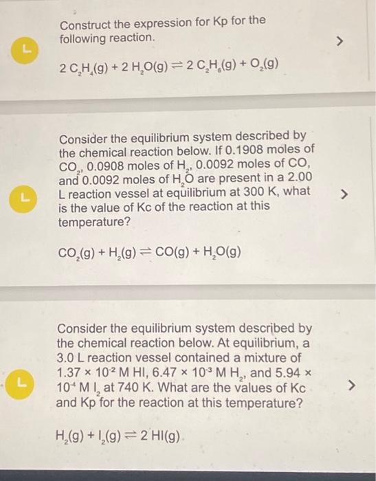Solved For the reaction: 2A( g)+B( s)⇌2C( s)+D (g) At 298 K | Chegg.com