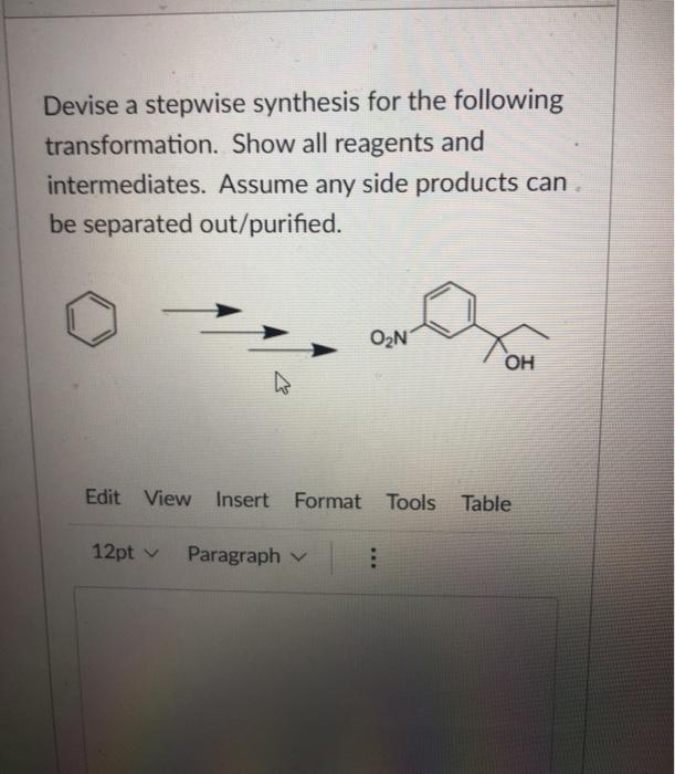 Solved Devise a stepwise synthesis for the following | Chegg.com