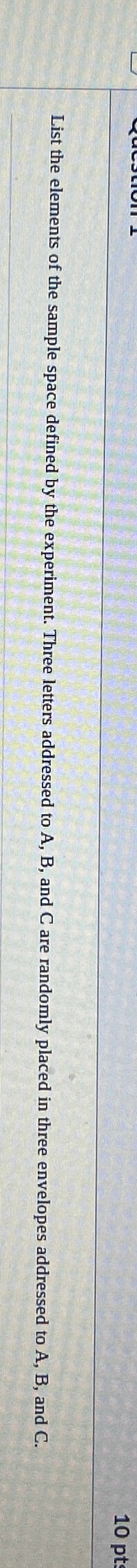 Solved List the elements of the sample space defined by the | Chegg.com