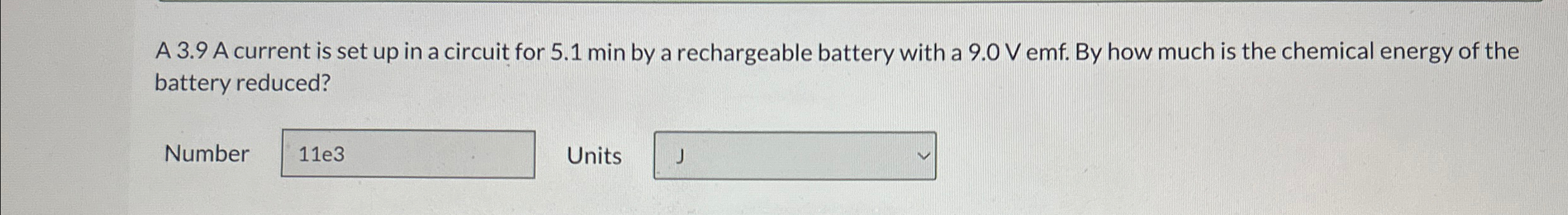Solved A 3.9 ﻿A current is set up in a circuit for 5.1min by | Chegg.com