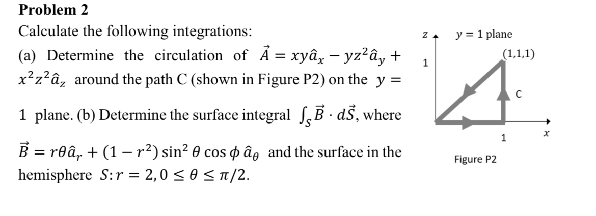 Solved Problem 2Calculate the following integrations:(a) | Chegg.com