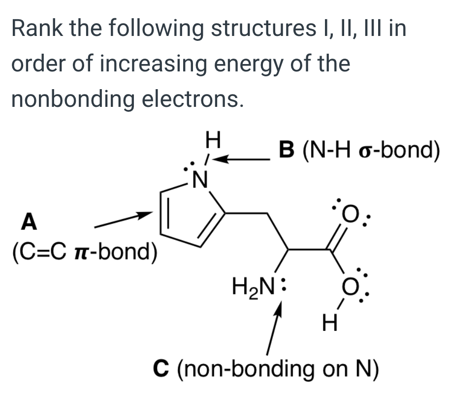 Solved Rank the following structures I, II, ﻿III inorder of | Chegg.com