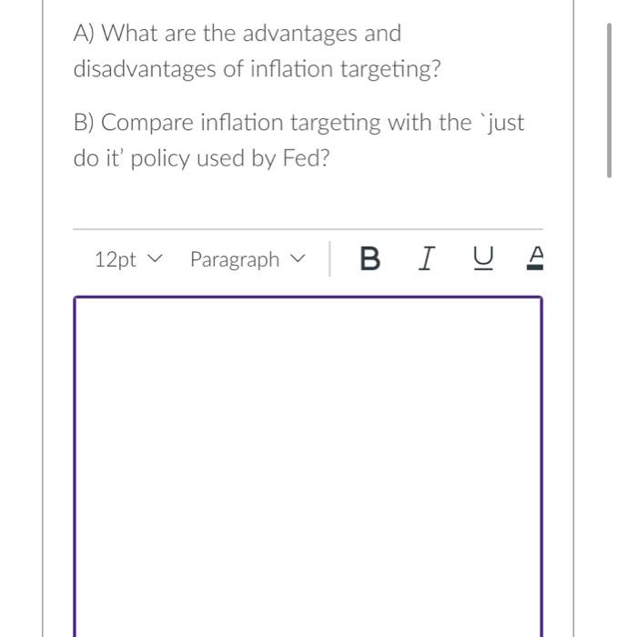 Solved A) What are the advantages and disadvantages of | Chegg.com