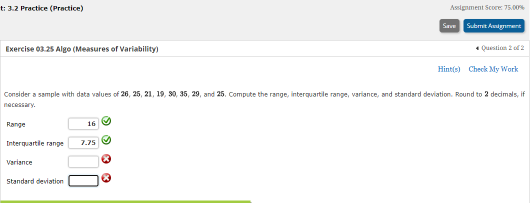 Solved Exercise 03.25 Algo (Measures of | Chegg.com Solved Exercise 03.25 Algo (Measures of | Chegg.com