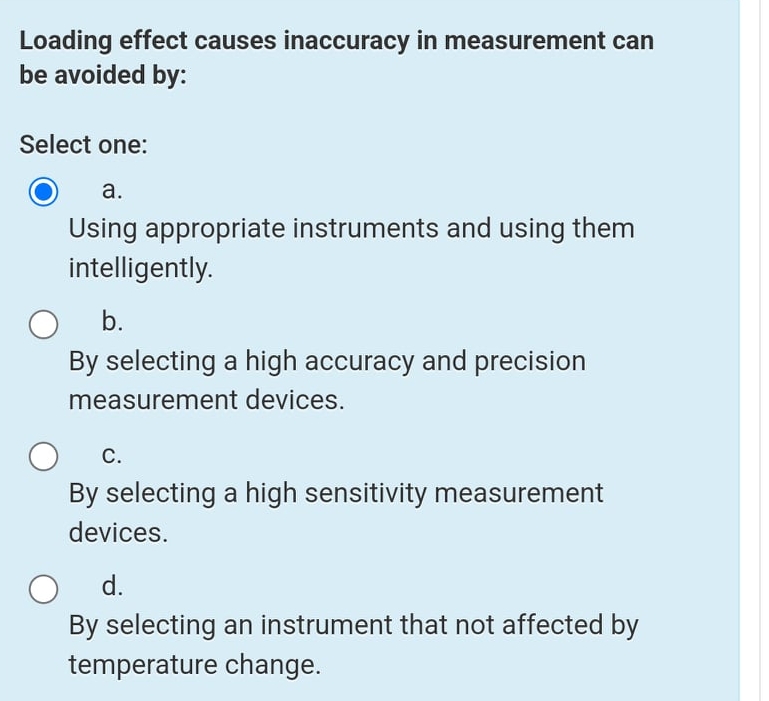 Solved Loading effect causes inaccuracy in measurement can | Chegg.com