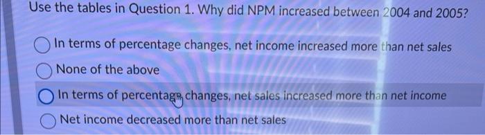 de 12233046=Use the tables in Question 1. Why did NPM | Chegg.com