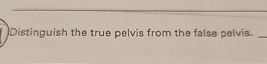 Solved Distinguish the true pelvis from the false pelvis. | Chegg.com
