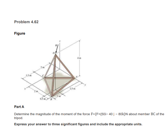 Solved Problem 4 62figurepart Adetermine The Magnitude Of