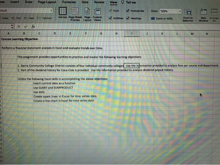 Solved me Insert Draw Page Layout Formulas Data Review View | Chegg.com