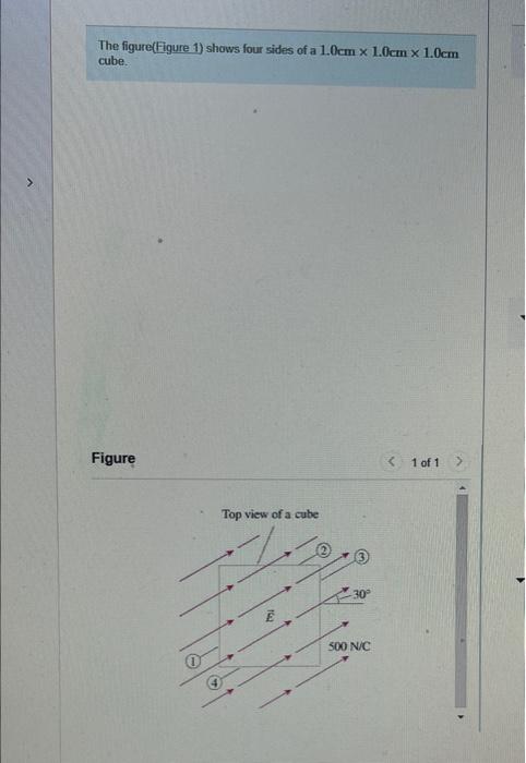 Solved The figure(Figure 1) shows four sides of a 1.0cm x | Chegg.com