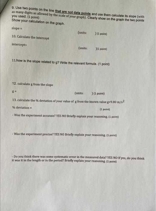 Data and Calculations Table 2 ( 2 points) Data and | Chegg.com