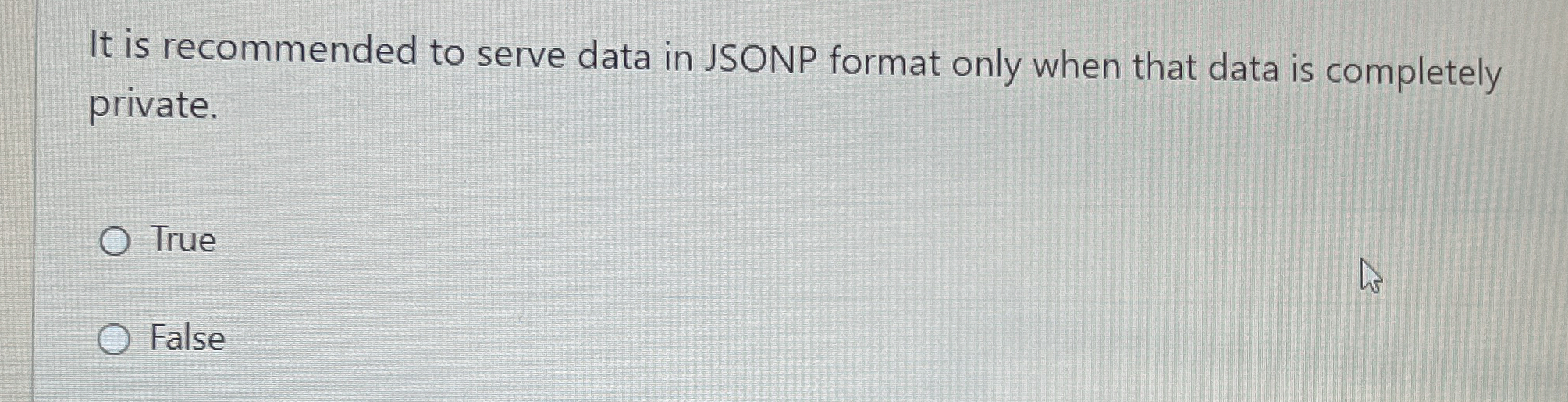 Solved It is recommended to serve data in JSONP format only | Chegg.com